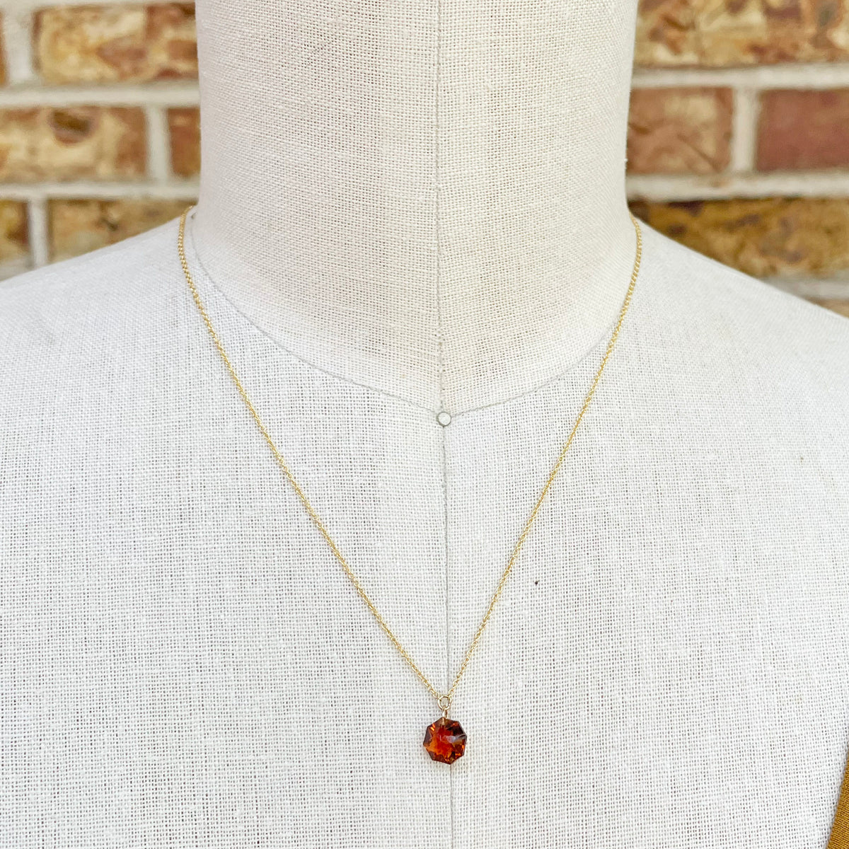 Fire Citrine Necklace – BRITTA AMBAUEN
